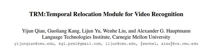论文解读：Temporal Relocation Module - 知乎