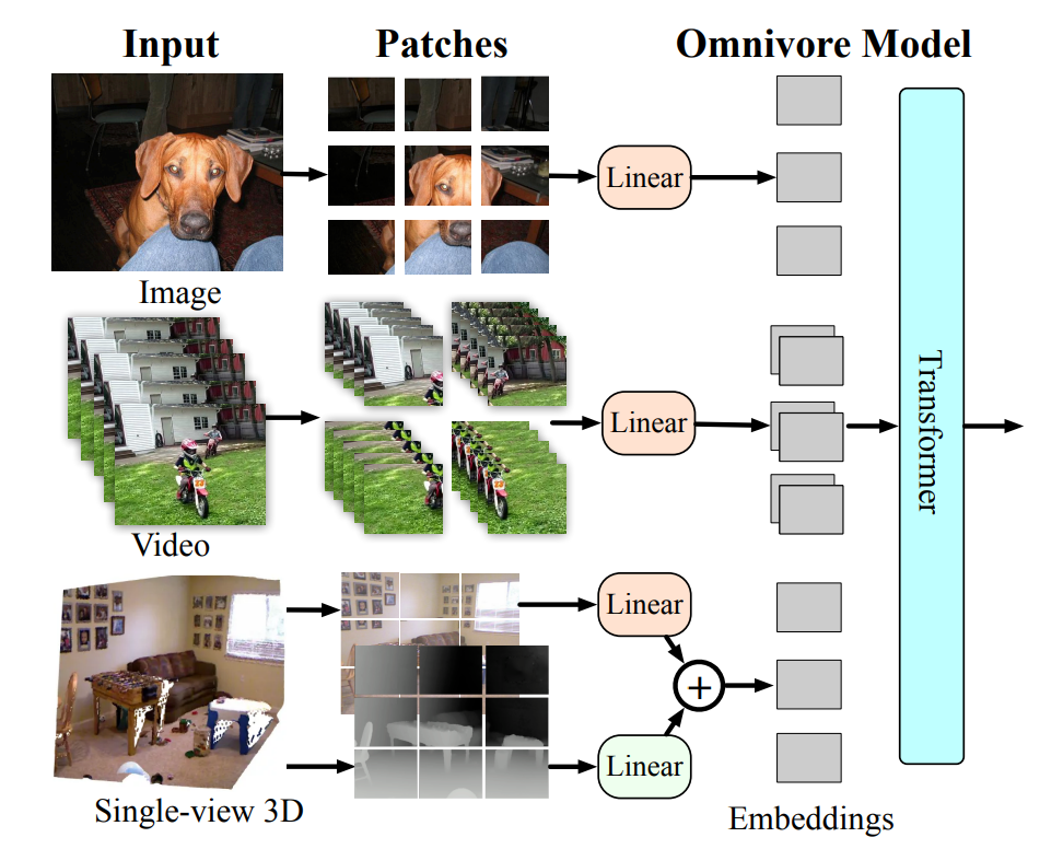 [论文笔记] | CVPR 2022 OMNIVORE: A Single Model for Many Visual Modalities - 知乎