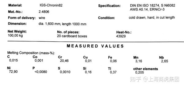 美国镍基合金ERNiCr-3焊丝 ENiCr-3焊条 原装进口 - 知乎