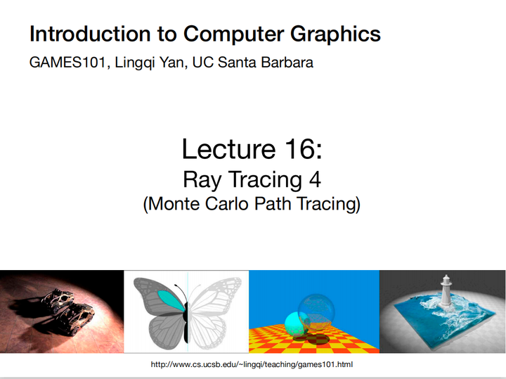 GAMES101笔记_Lec14.5~16_BRDF、渲染方程、全局光照、路径追踪 Ray Tracing(2) - 知乎