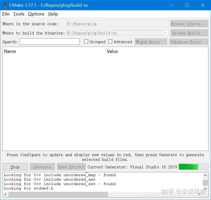 使用cmake-gui进行转换为Visual Studio 的sln工程文件 - 知乎