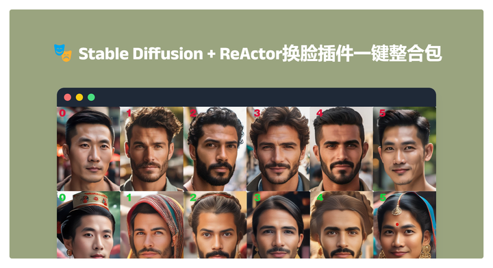 🎭 Stable Diffusion + ReActor换脸插件一键整合包 - 知乎