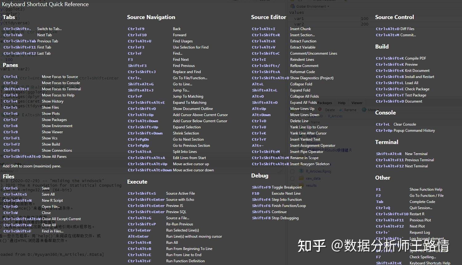 我常用的6个RStudio快捷键，提升工作效率 - 知乎
