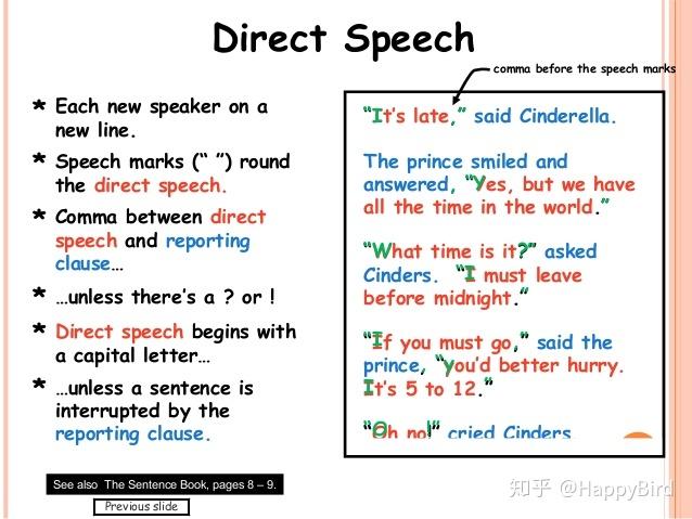 direct speech punctuation英文直接引语的标点符号使用 - 知乎