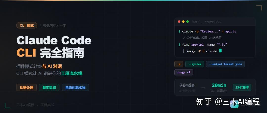 Claude Code CLI 模式完全指南 - 知乎