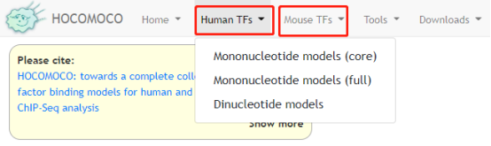 HOCOMOCO：大规模ChIP-Seq分析下的人与小鼠转录因子数据库 - 知乎