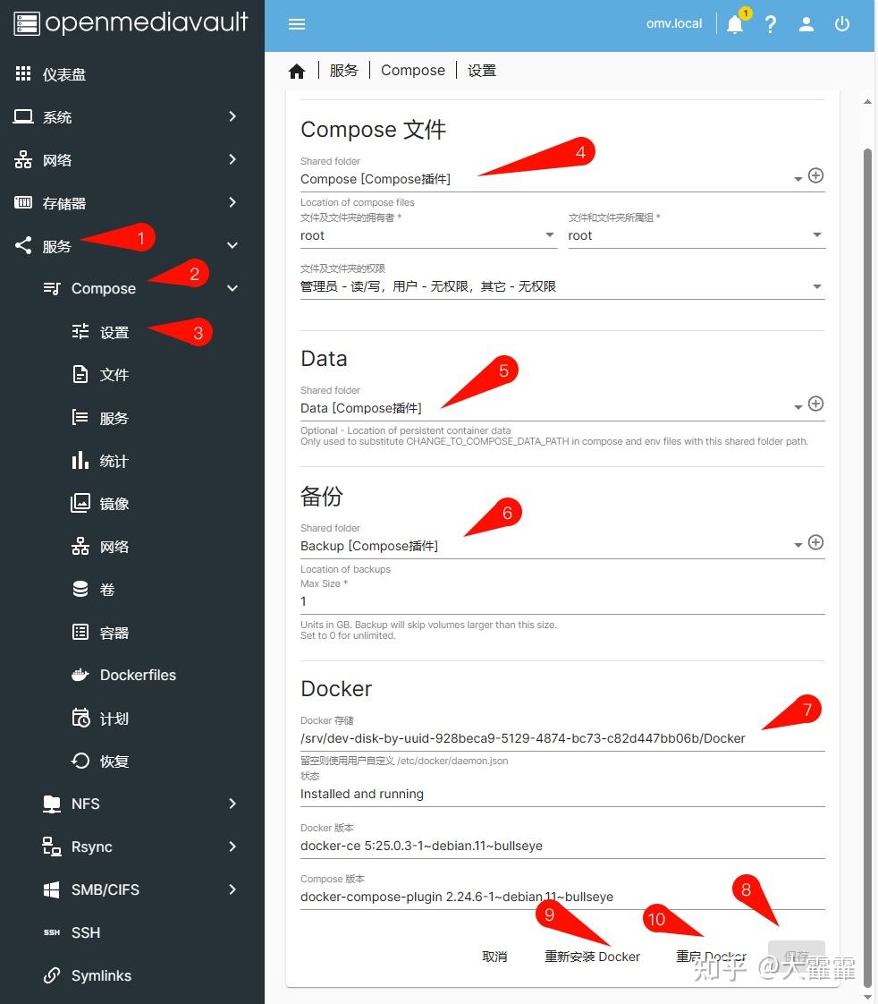 （7）openmediavault 6.5 安装Compose使用Docker - 知乎