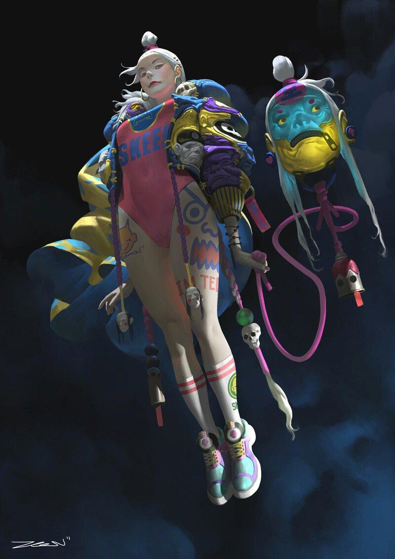 马来西亚插画师 Zeen Chin——恐怖与美感的二进制 - 知乎