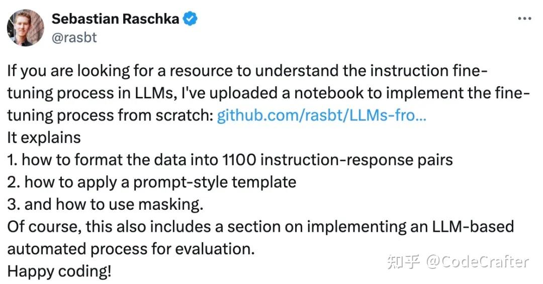 AI研究员、知名作家Sebastian Raschka新书《从头开始构建大型语言模型》，代码、PDF已开源！ - 知乎