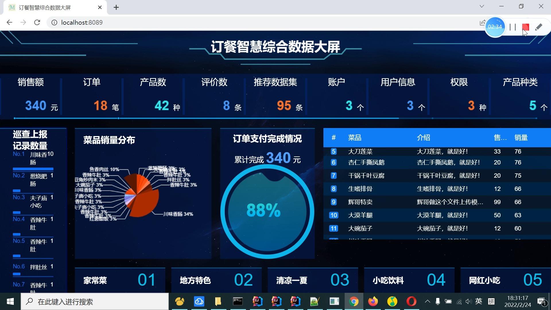 计算机毕业设计之sparkflink餐饮大数据 外卖大数据 订餐推荐系统 外卖推荐系统 美食推荐系统 外卖数据分析 大数据毕业设计大屏