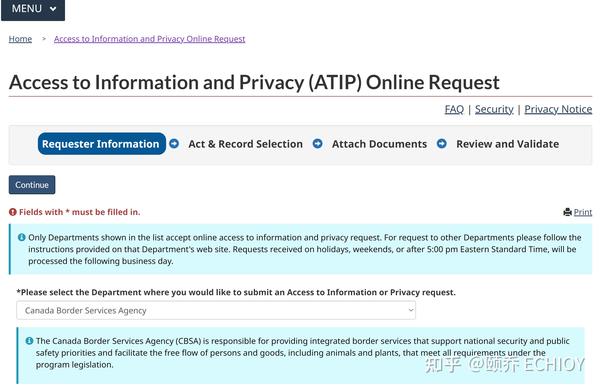 加拿大CBSA可以境外本人免费调档了 - 知乎