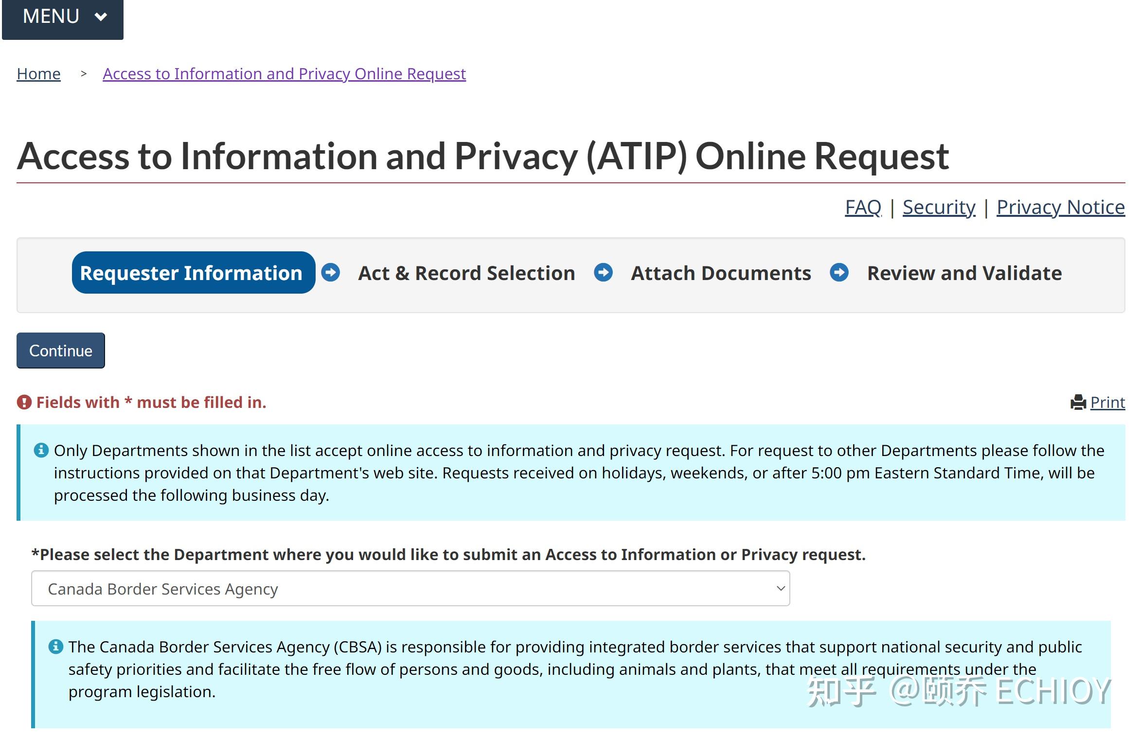 加拿大CBSA可以境外本人免费调档了 - 知乎