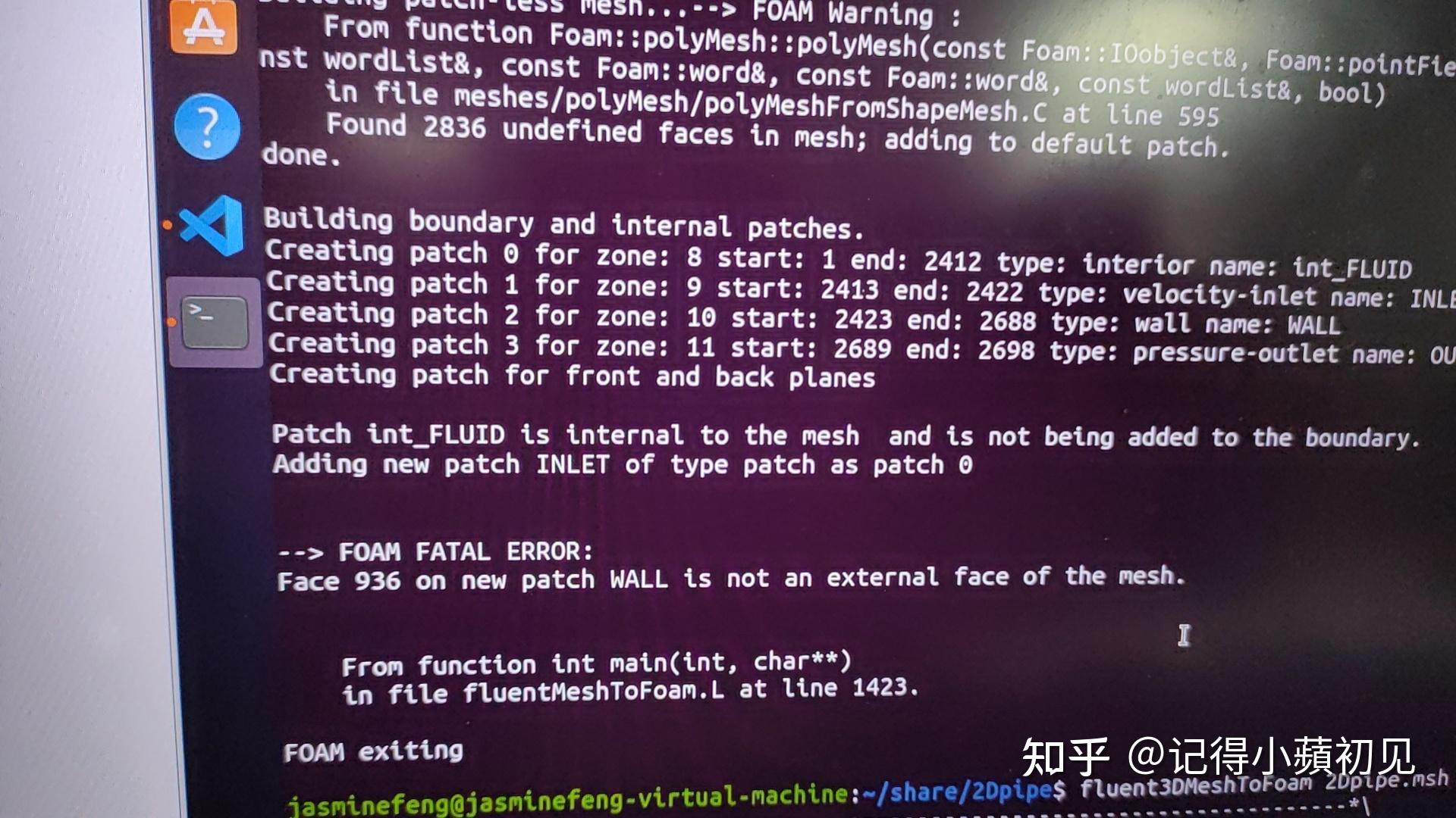 ICEM网格导入OpenFOAM报错：壁面不是网格外部面 - 知乎