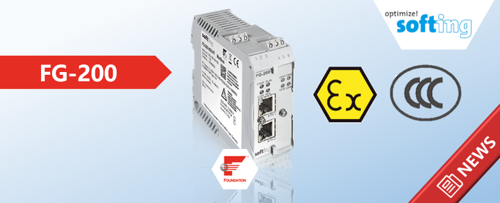 重磅新闻 | Softing FG-200获得中国3C防爆认证 为客户现场测试提供安全保障 - 知乎
