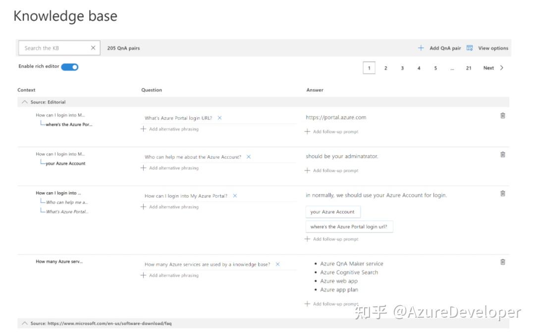 夯实机器人开发的基础 - QnA Maker 使用指南 - 知乎