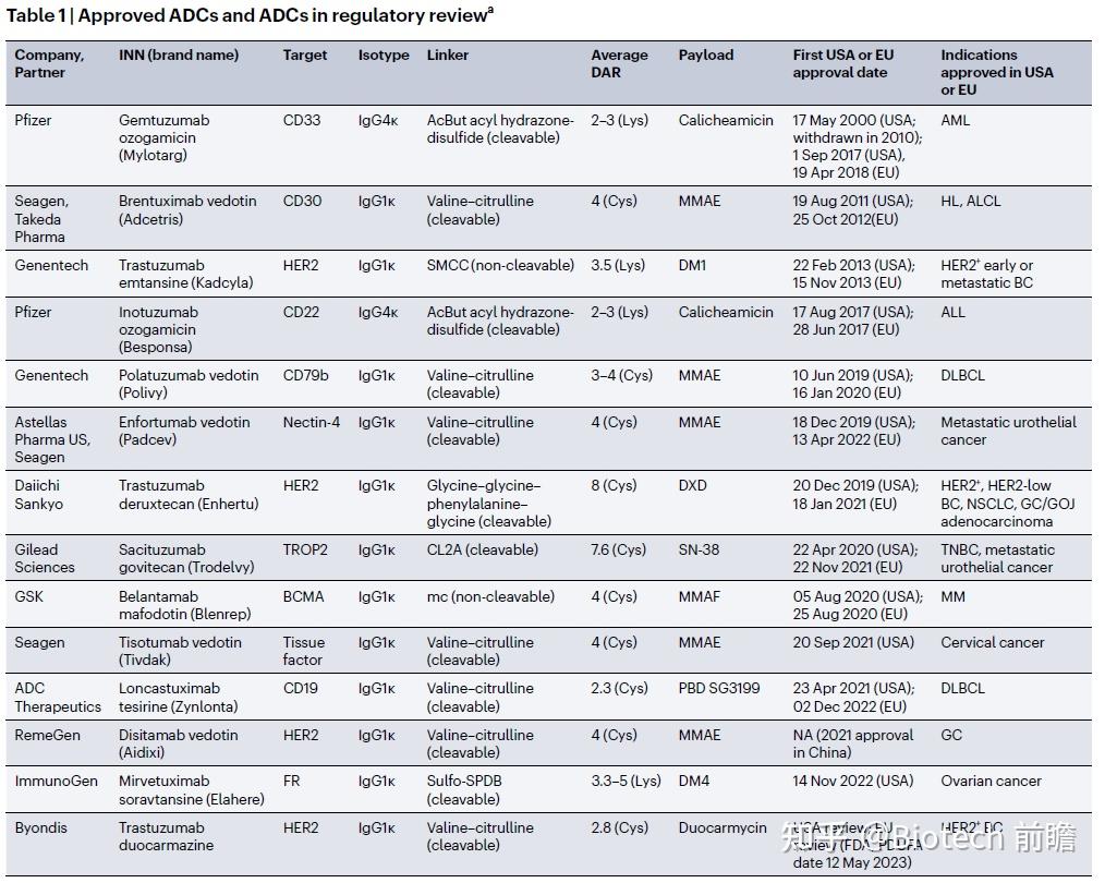 自然子刊丨肿瘤领域迎来ADC药物时代 - 知乎