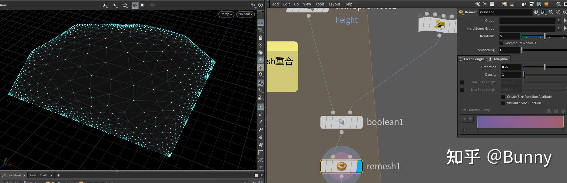 Houdini水面Mesh拼接 - 知乎