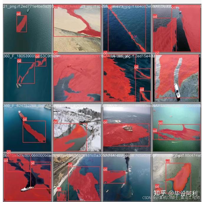 基于yolov8的海面石油泄露检测实例分割完整含数据集 使用深度学习框架如pytorch或tensorflow,基于yolo系列的模型结构,进行训练来实现目标检测 知乎