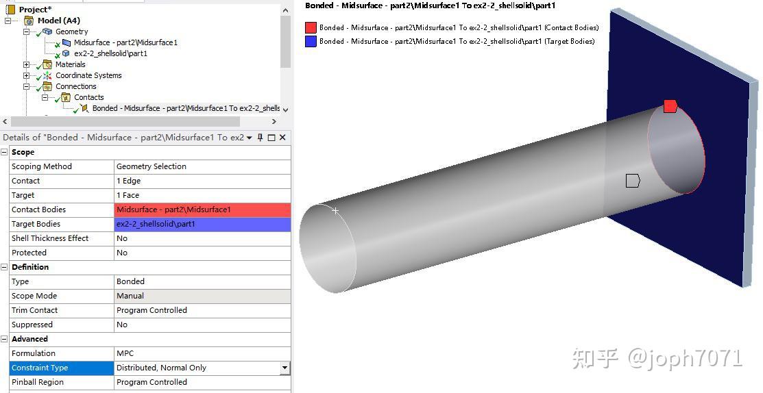 ANSYS Workbench中结构单元的连接方式 - 知乎