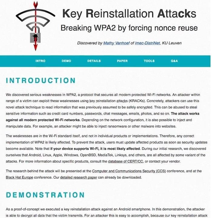 视频 | CNet诠释无线WPA2 KRACK攻击漏洞的危害、防护措施及误解 - 知乎