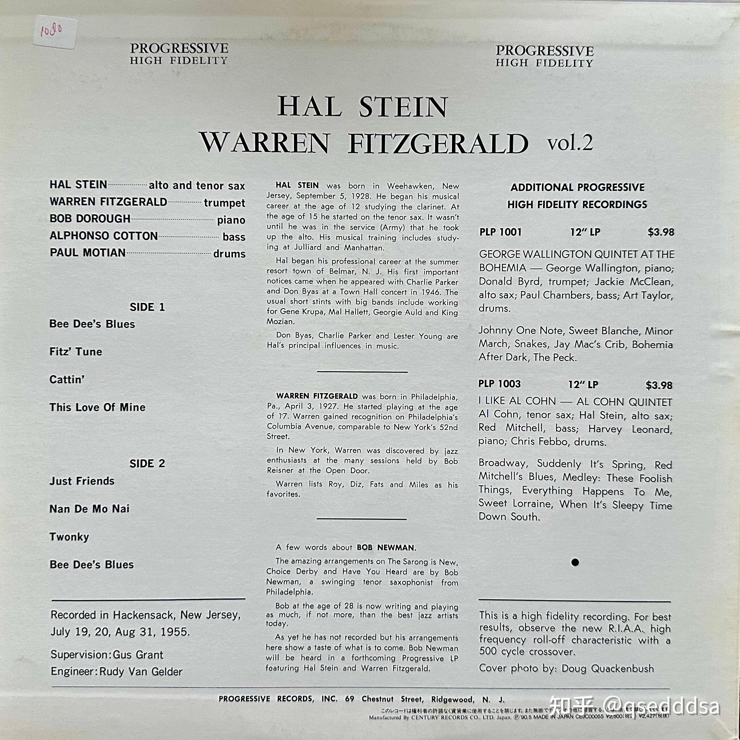 Hal Stein Warren Fitzgerald Vol. 2 - 知乎