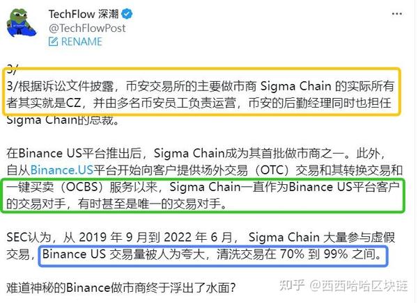 区块链每日热点丨美SEC起诉BA和Coinbase;网传BA将要有新的CEO;Sigma Chain被扒是CZ的做市商 - 知乎