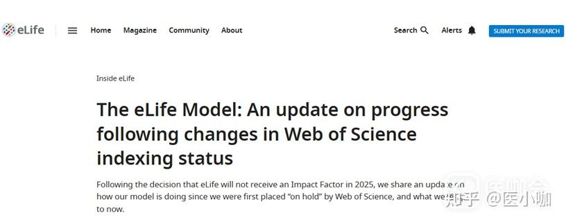 《eLife》明年不再有影响因子之后，来自中国的投稿数量大幅下降 - 知乎