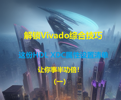 解锁Vivado综合技巧，这份HDL XDC属性设置清单让你事半功倍！（一） - 知乎