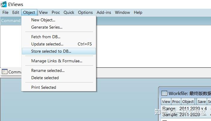 关于Eviews10的一些常见操作合集 - 知乎