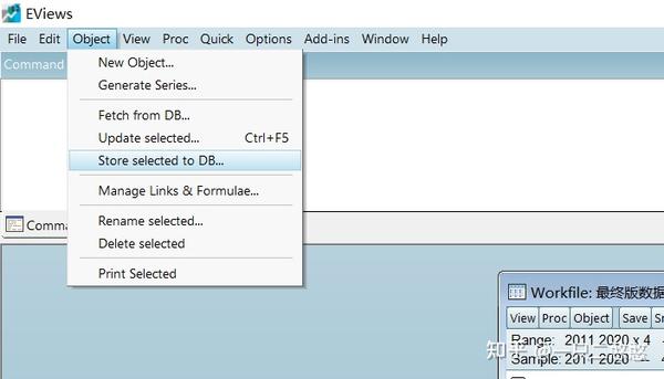 关于Eviews10的一些常见操作合集 - 知乎