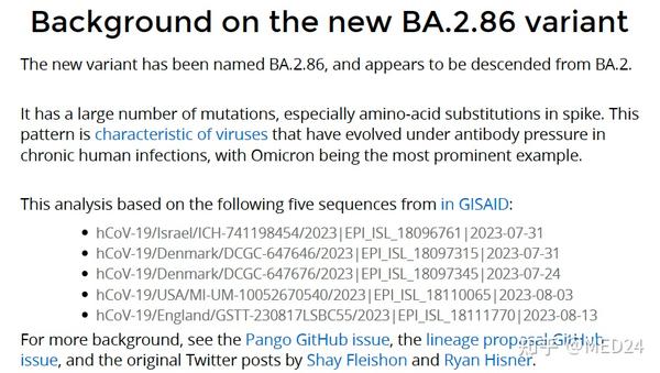 BA.2.86产生30多个新突变，现有抗新冠病毒药还有效吗？ - 知乎