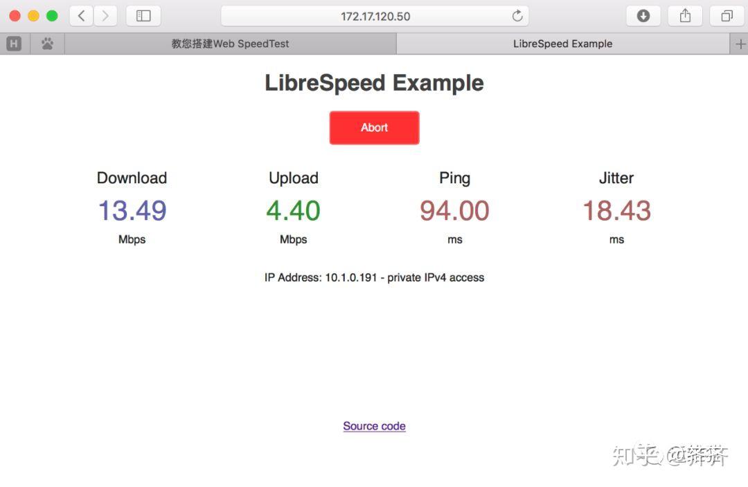 搭建Web SpeedTest网速测试工具 - 知乎