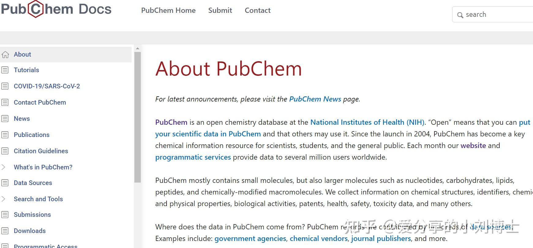 Pubchem数据库正确的打开方式：上篇 - 知乎