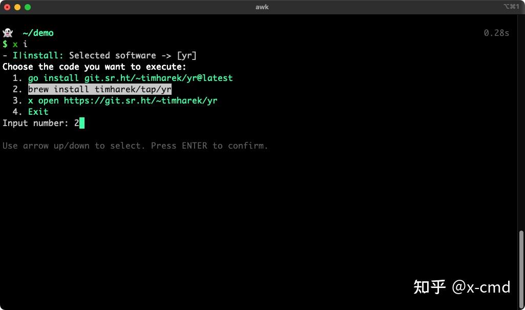 x-cmd install | yr - 告别网页！在终端轻松掌控天气预报 - 知乎