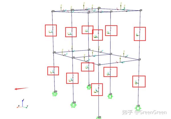 OpenSeespy局部坐标与整体坐标转化（以框架结构为例） - 知乎
