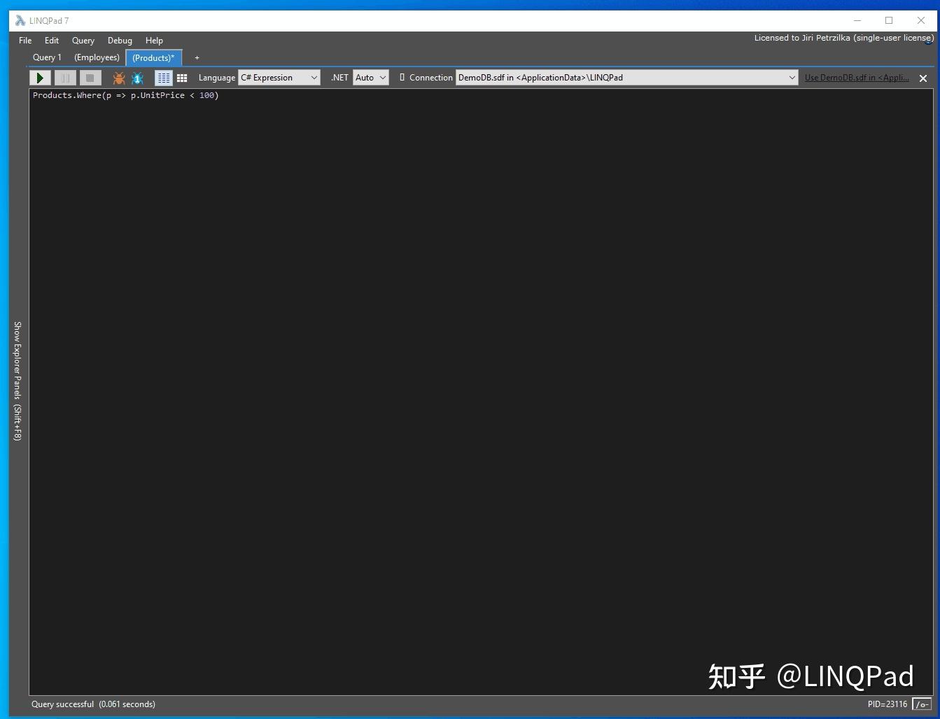 Linqpad - 直到现在你才知道它就是你想要的虚拟暂存器 - 知乎