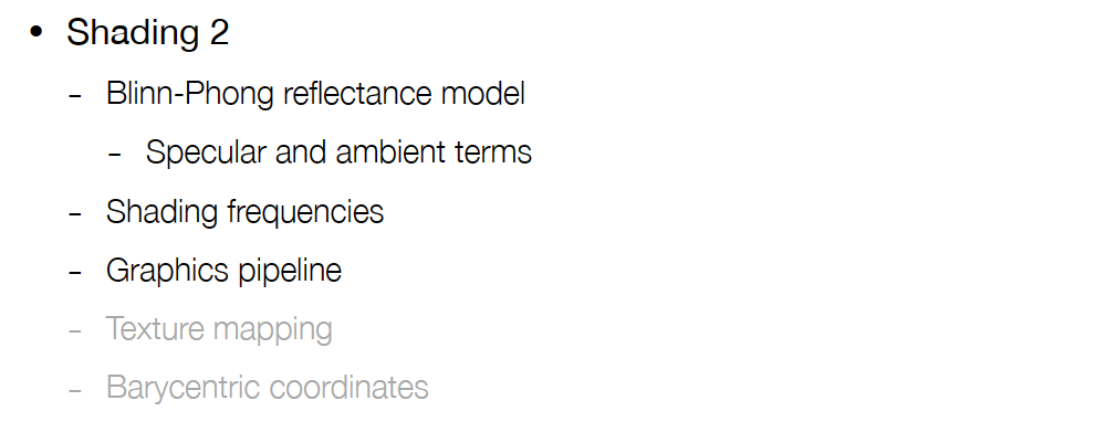 GAMES101 lecture08 Shading2 着色2——着色频率、图形管线、纹理映射(Shading, Pipeline and Texture Mapping) - 知乎