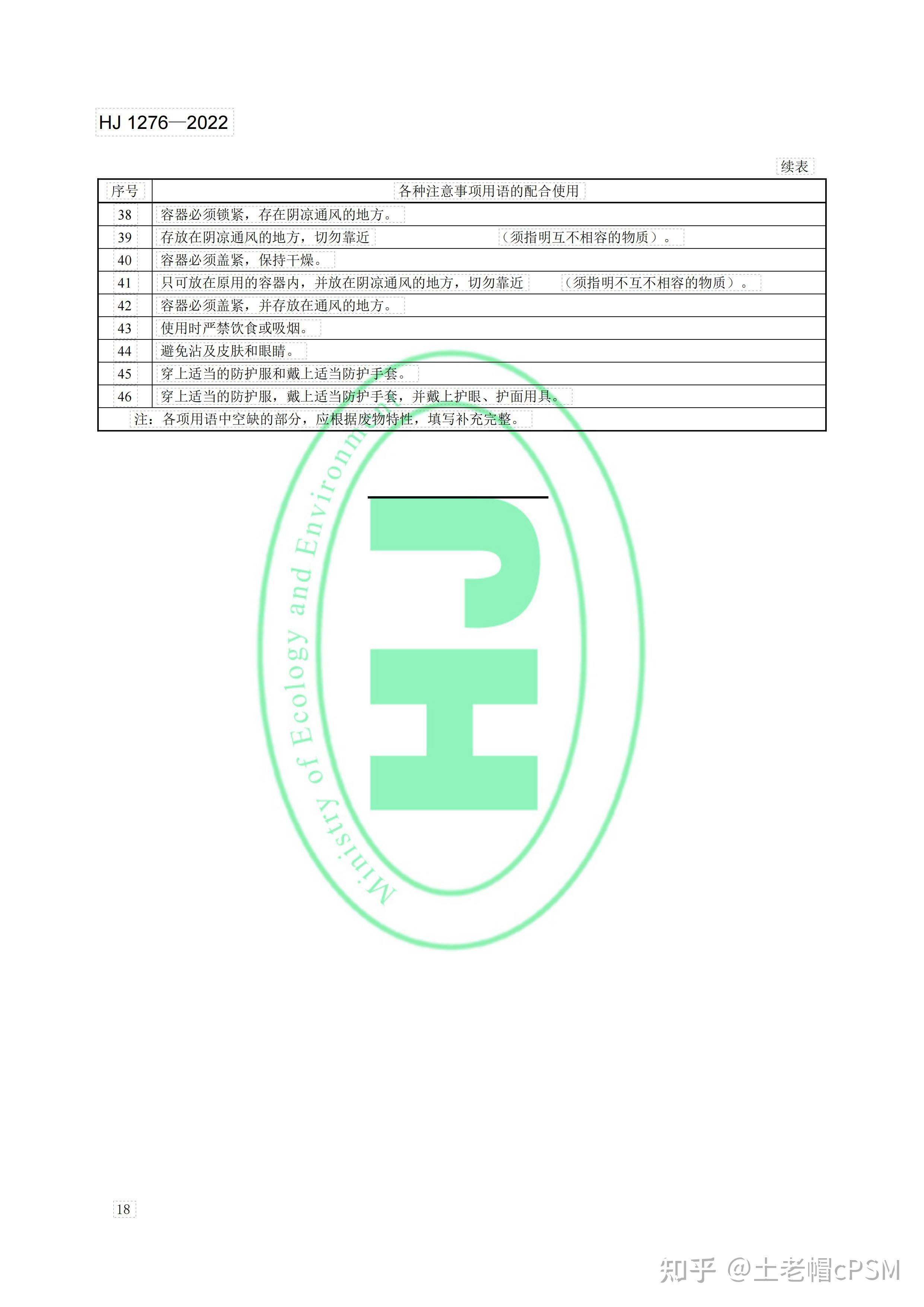 危险废物识别标志设置技术规范-HJ 1276—2022 - 知乎