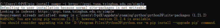 "Defaulting to user installation because normal site-packages is not writeable" - 知乎
