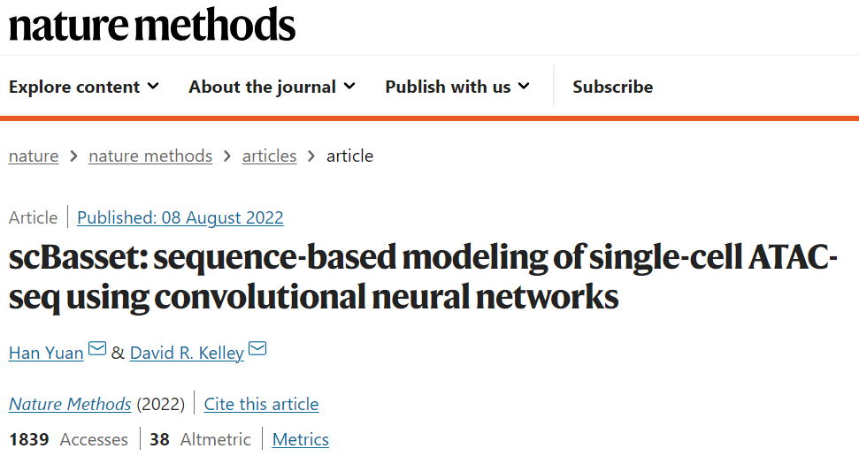 Nat. Methods | scBasset：基于DNA序列的单细胞ATAC-seq卷积神经网络建模 - 知乎