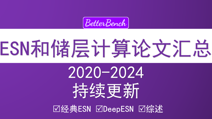 【2020-2024年最新】Echo State Network和储层计算论文汇总！包括经典ESN、DeepESN、组合ESN和综述！持续更新 ...