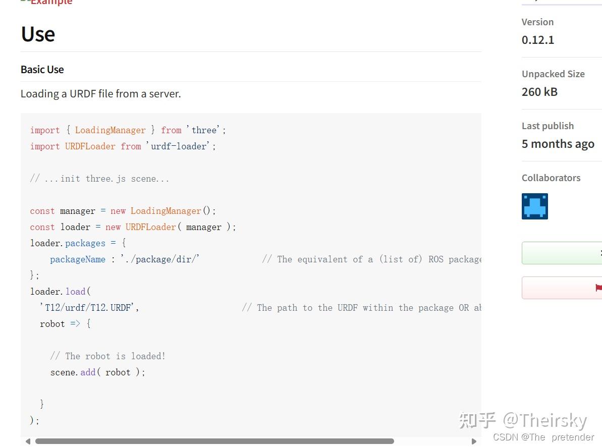 Vue实现利用Three.js导入URDF机械臂模型并控制其运动记录 - 知乎