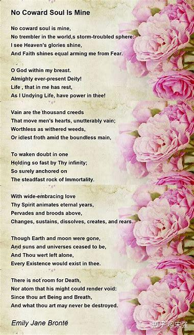 Emily Bronte(艾米莉·勃朗特)《No Coward Soul is Mine》《没有怯懦的灵魂是我的》解析 - 知乎