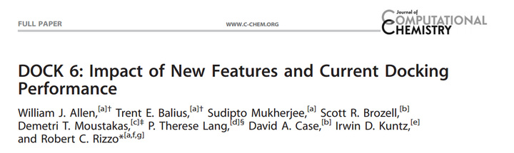 DOCK 6: Impact of New Features and Current Docking Performance - 知乎