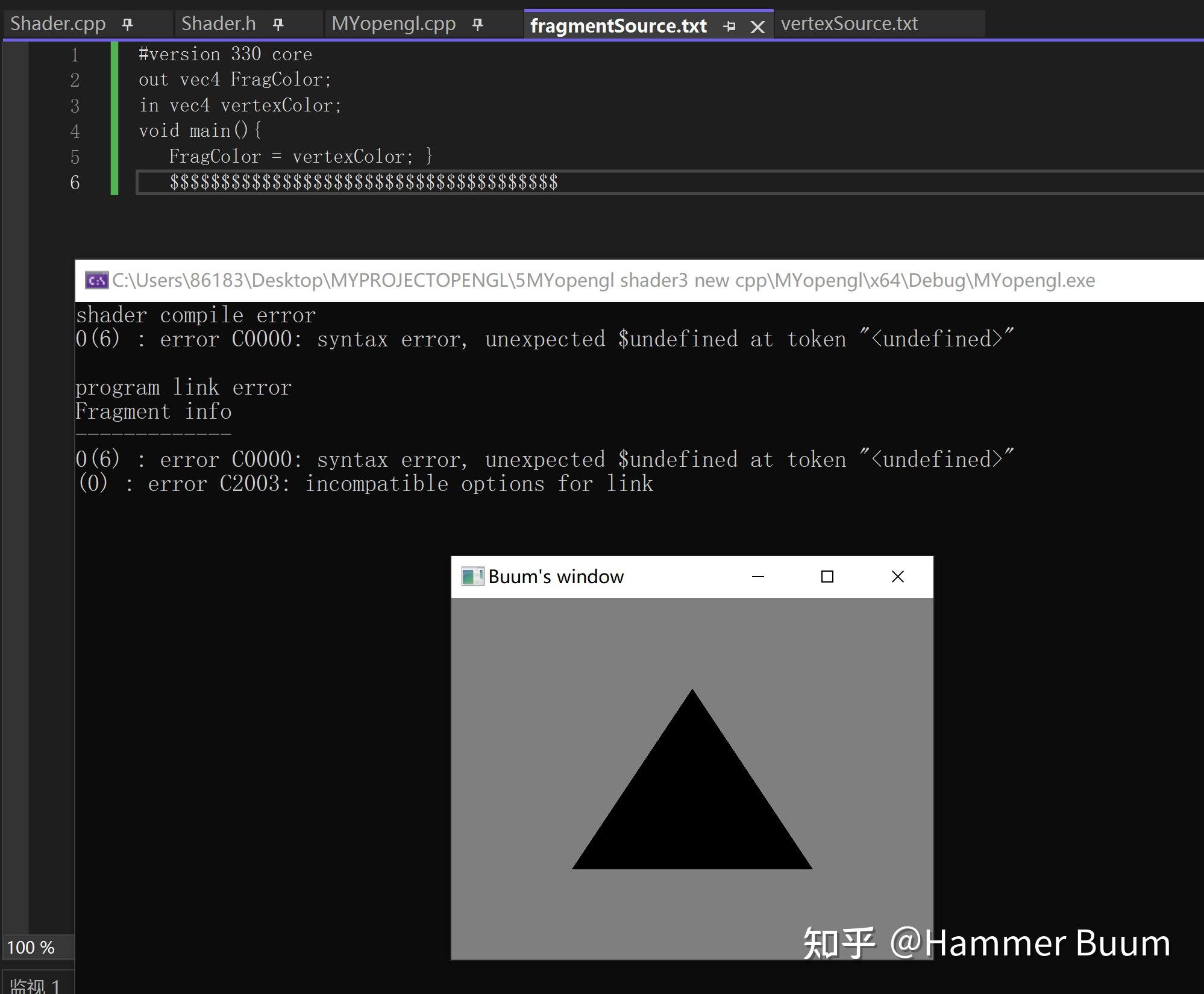 10>>opengl，，对GLSL语言和program链接（gllinkprogram）问题进行纠错 - 知乎