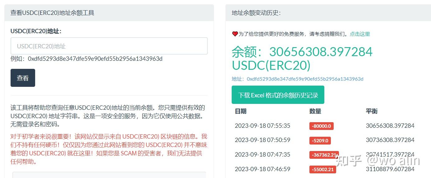 免费在线工具助您轻松查询USDC ERC20地址余额 - 知乎