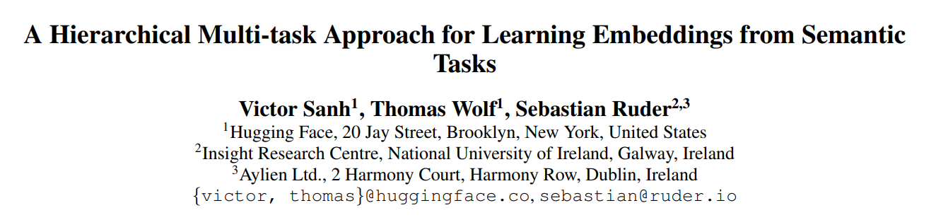 HMTL: 针对语义任务的层级多任务学习模型 - 知乎