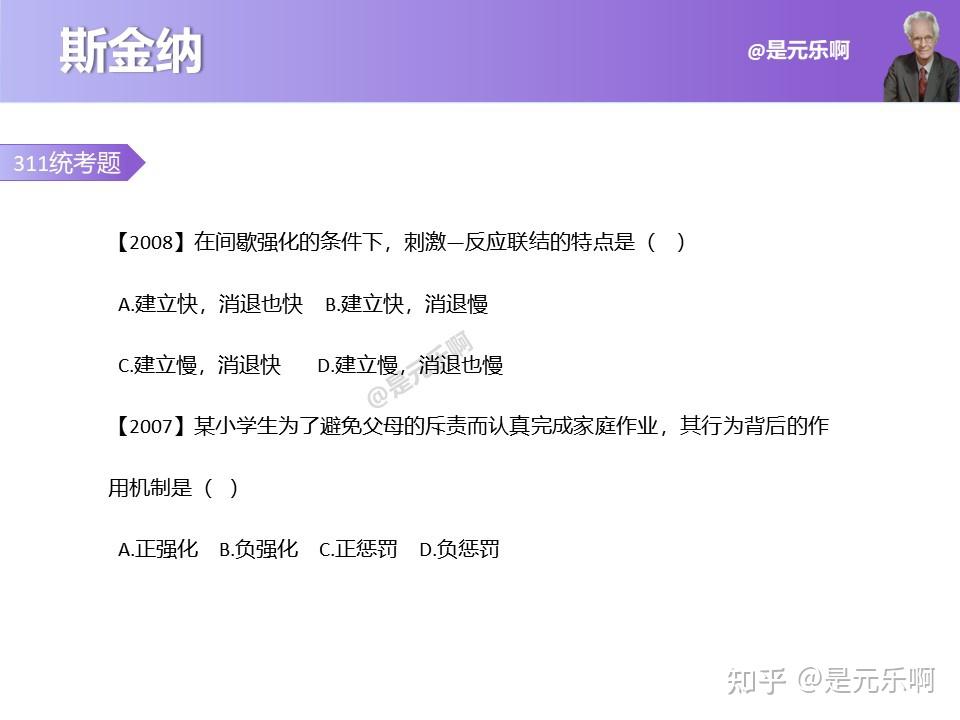 考研 教育心理学——斯金纳(009) 知乎