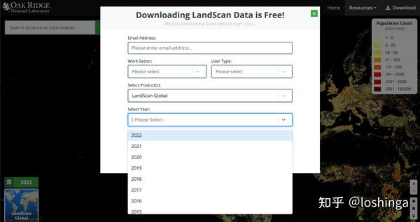如何提取全球层面的landscan人口栅格数据？ - 知乎