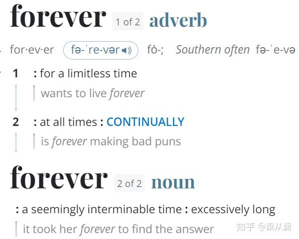 为什么“现在即永恒”翻译为“Forever is now”而不是“Now is forever”? - 知乎